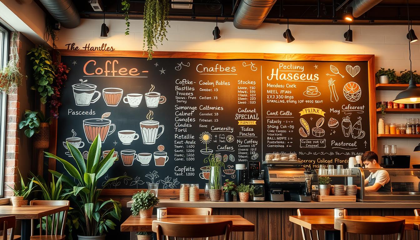 Charming Cafe Chalkboards: Menu Display Ideas – Ballen Blogger