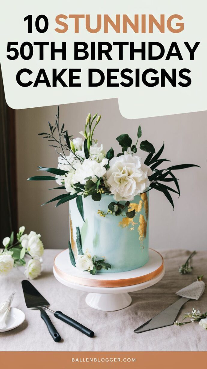 10 Stunning 50th Birthday Cake Designs to Celebrate in Style – Ballen ...