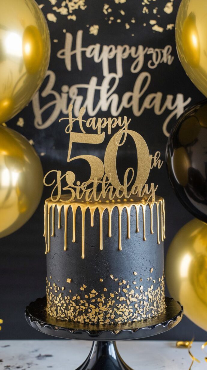 10 Stunning 50th Birthday Cake Designs to Celebrate in Style – Ballen ...