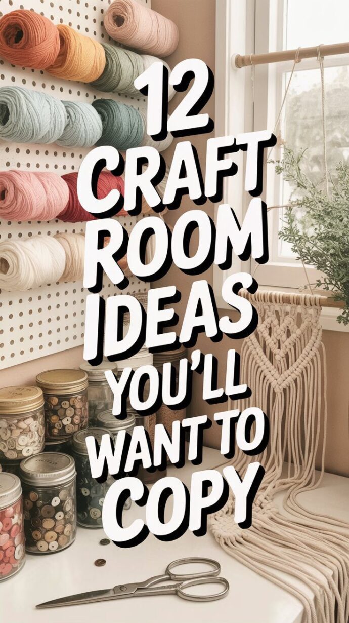12 Craft Room Ideas That Will Inspire Your Next DIY – Ballen Blogger