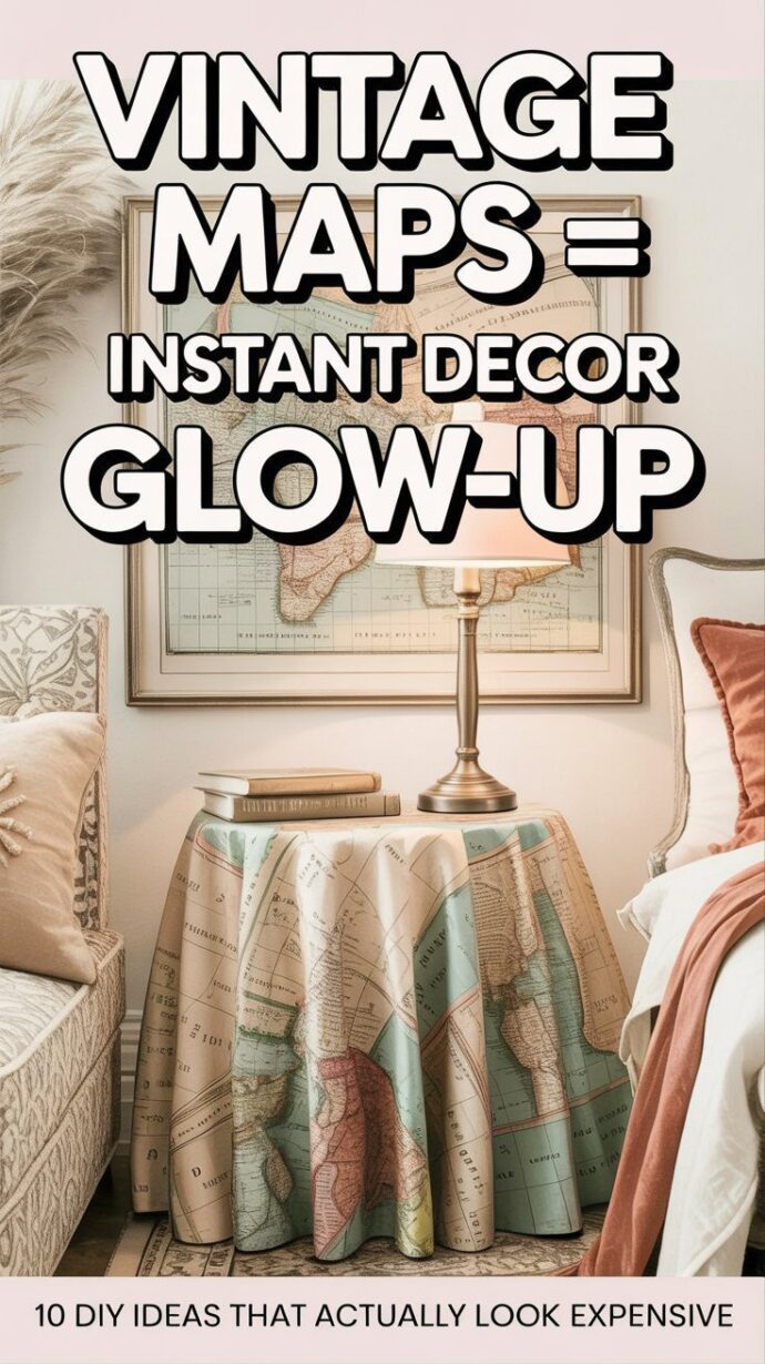 10 Ways to Use Vintage Maps in Home Decor – Ballen Blogger