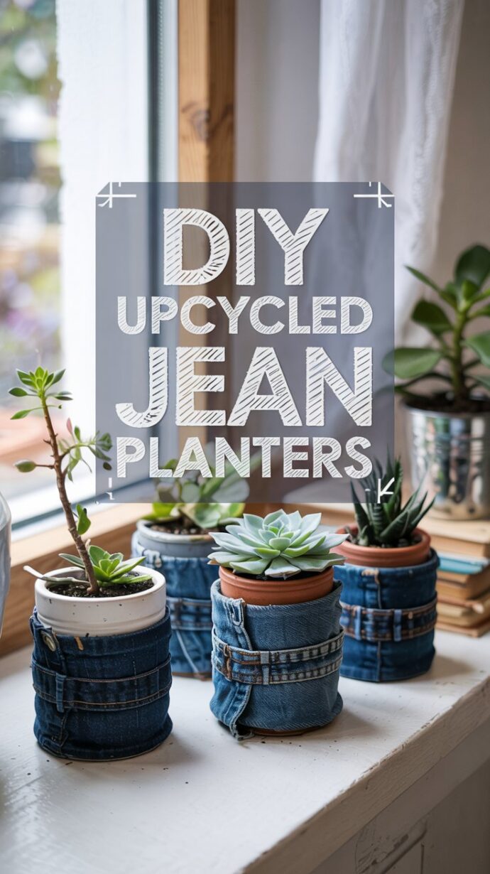 How to Make Upcycled Jean Planters – Ballen Blogger